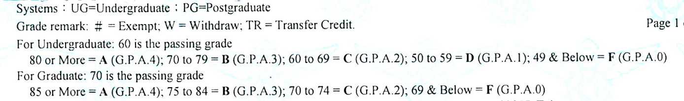 MEXT Scholarship Grade Conversion Examples - My Mext Scholarship